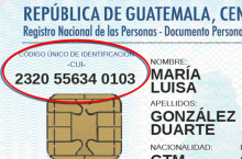 CÓDIGO ÚNICO DE IDENTIFICACIÓN (CUI) | RENAP